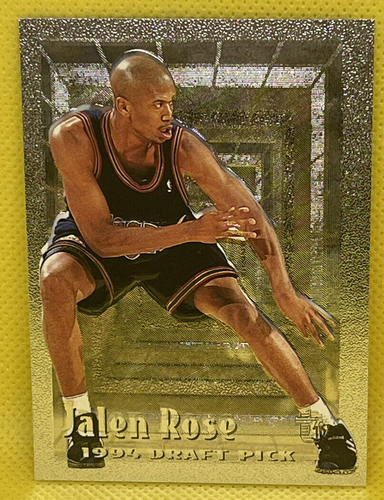 Jalen Rose 1994-95 Topps Embossed #113 Silver Foil Draft Pick Denver ...
