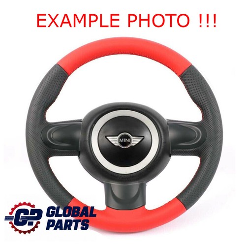 Mini Cooper One R55 R56 R57 R60 NEW Red Leather Sport Steering Wheel 3 ...