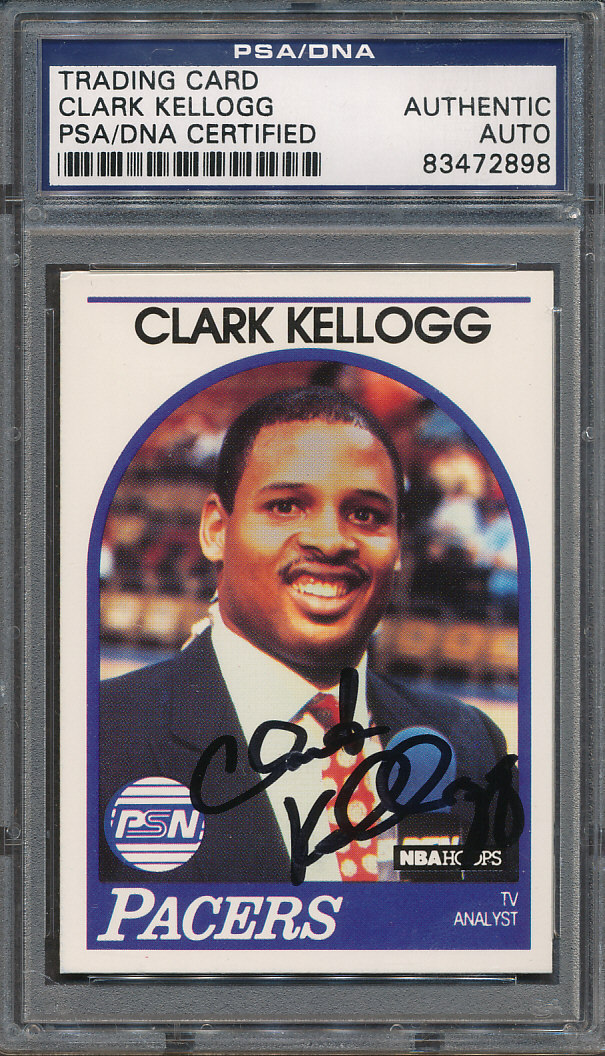 Clark Kellogg Signed Trading Card PSA/DNA Certified Authentic Auto ...