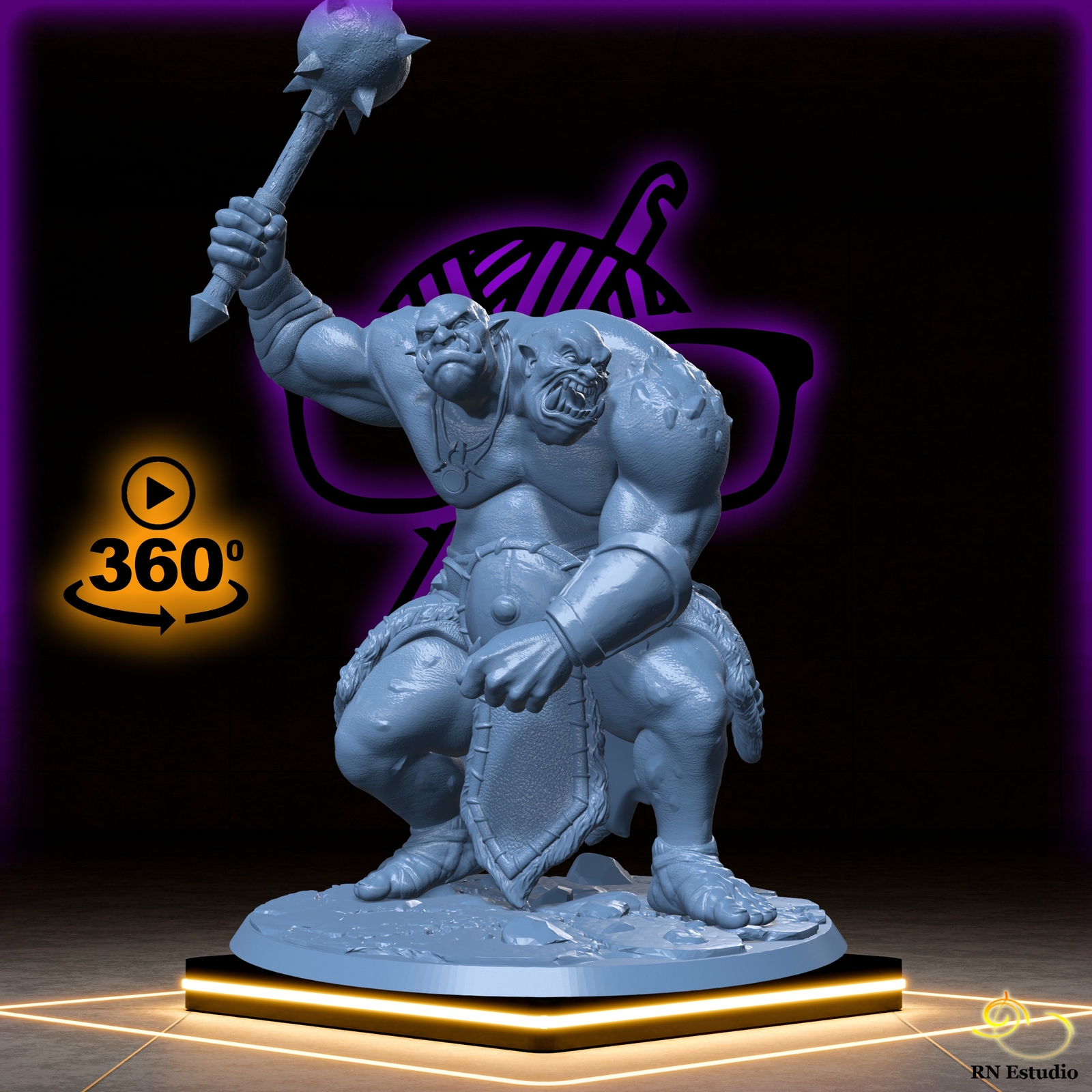 Ettin | Two Headed Ogre | Two-Headed Giant miniature for Tabletop games ...