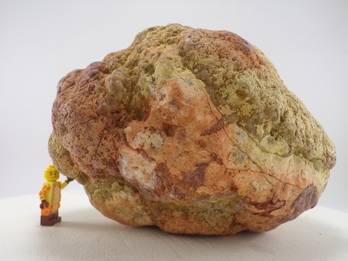 9" Rare Red Pink Geode/Nodule Unopened Unique KY Crystal Quartz Uncut ...