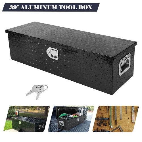 39 Inch Aluminum Diamond Plated Tool Box Pick Up Truck Bed RV Trailer ...