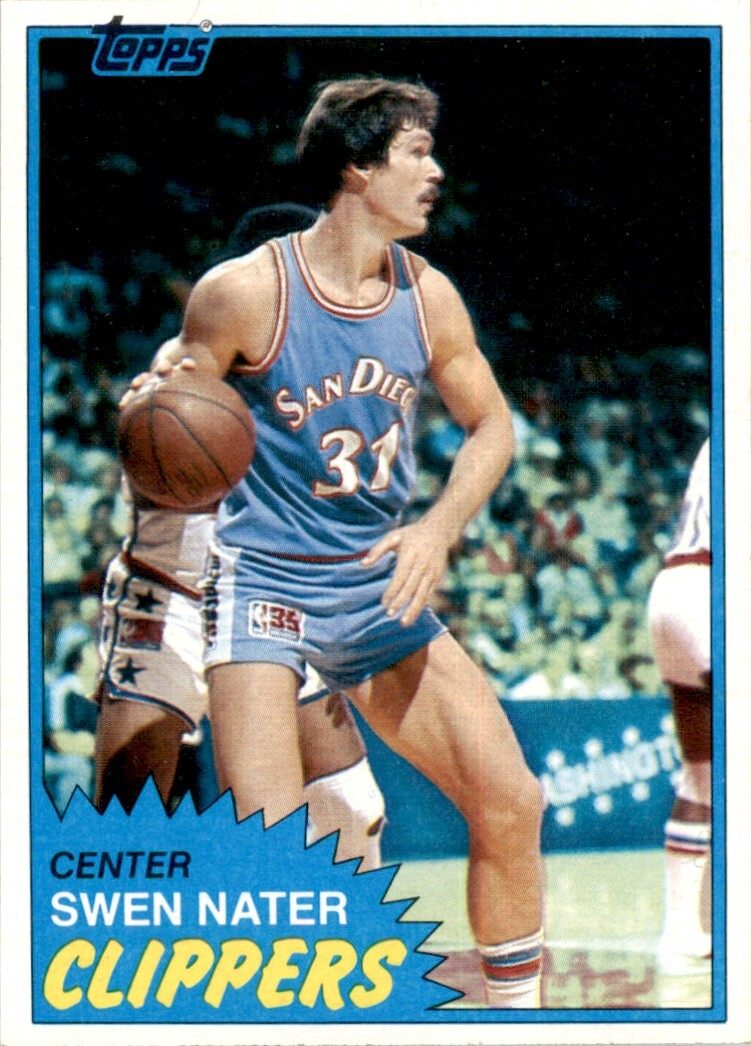 1981-82 Topps Basketball Swen Nater (A) San Diego Clippers #38 | eBay