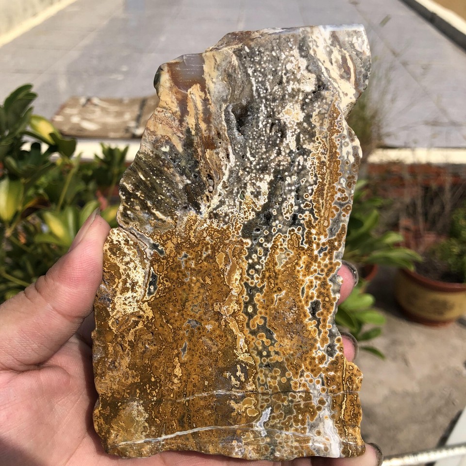 420g Natural Ocean Jasper & Druzy Rough Quartz Crystal Flake Mineral ...