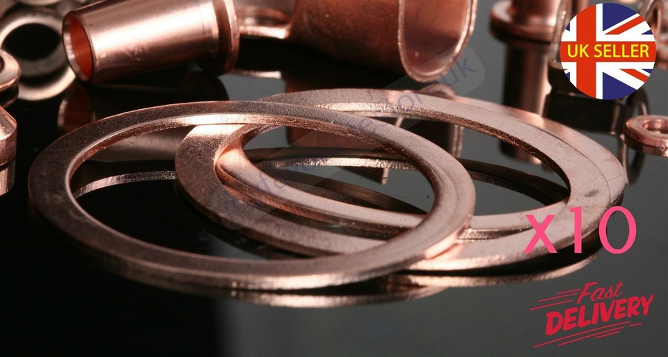 BSP Copper & Aluminium Washers 1/8, 1/4, 3/8, 1/2, 3/4, 1, 1 1/4, 1 1/2 ...