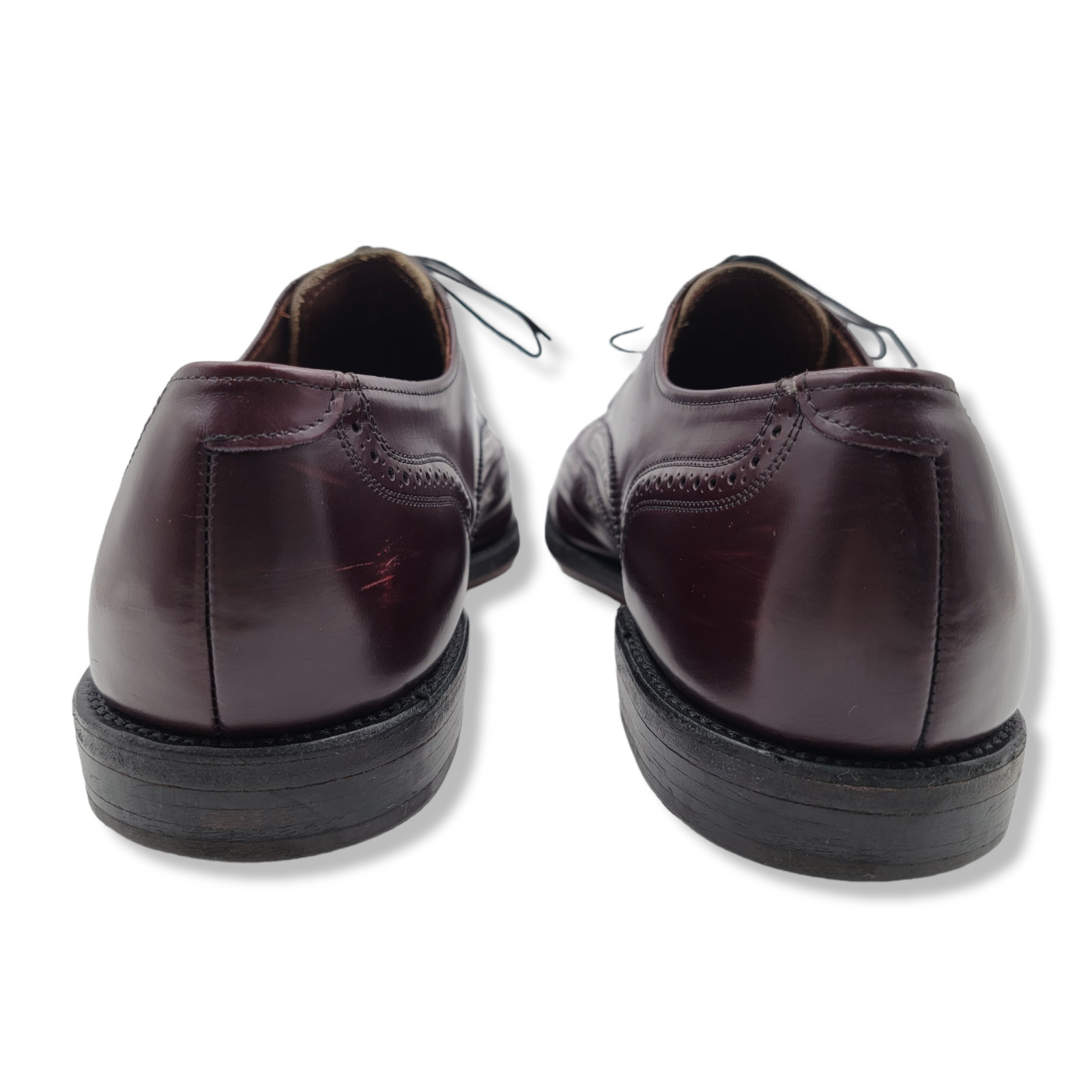 Allen Edmonds Lloyd Made in USA Burgundy Wing Tip Sho… - Gem