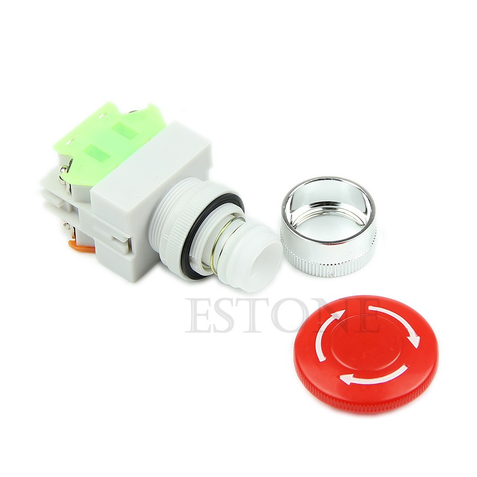 INDUSTRIAL controls EMERGENCY shut off switch push button - 600V 10A ...