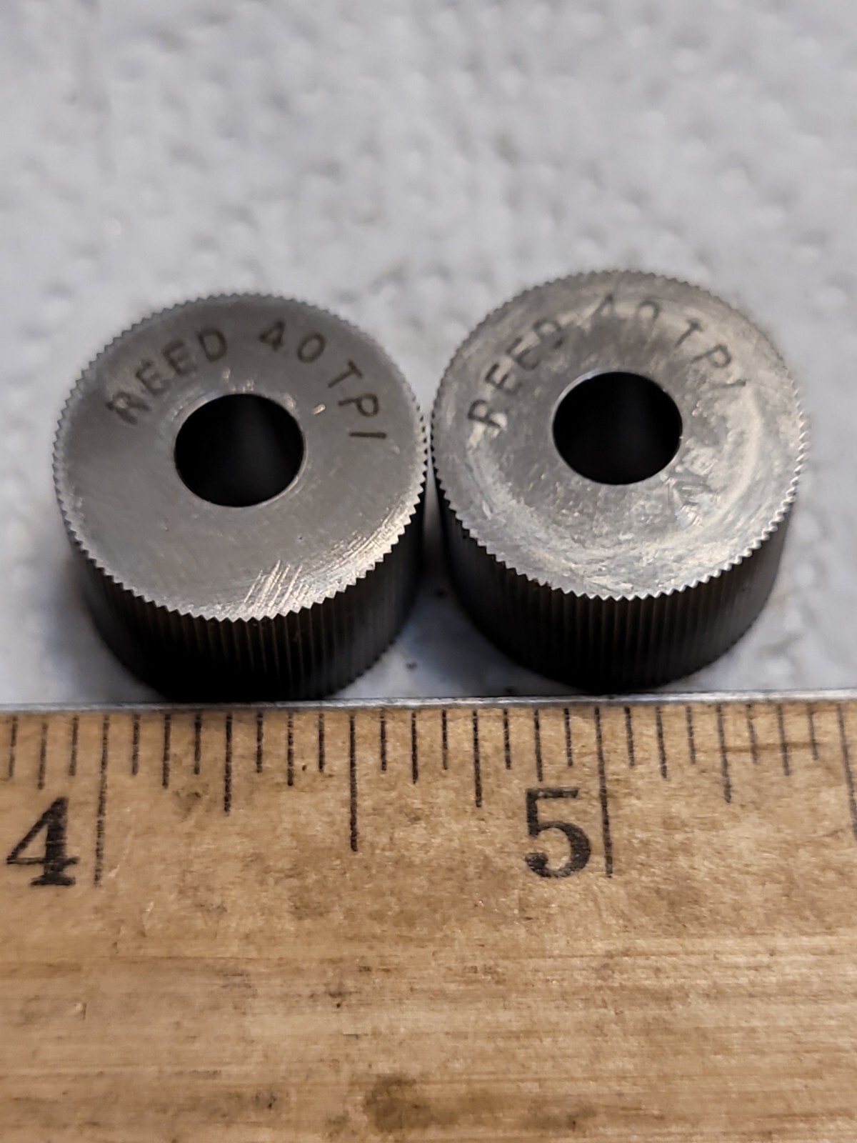 NOS REED KNURL WHEEL ROLLER 40 TPI SET OF 2, NEW OLD STOCK IN EXCELLENT ...