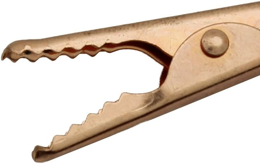 Copper Alligator Clips 4pc 2 in 10 Amp Soldering Heat Sink & Test Wire ...