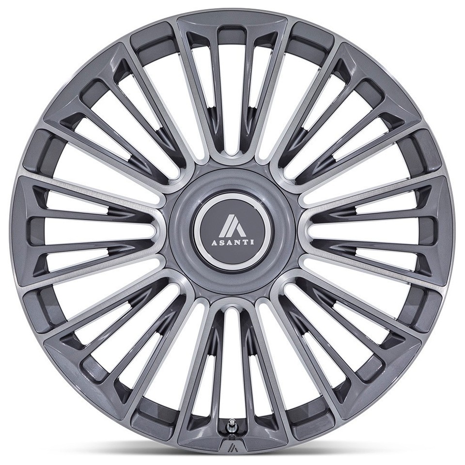 22x9.5"Asanti Wheels AB049 Premier Anthracite Brushed Rims (S03) | eBay