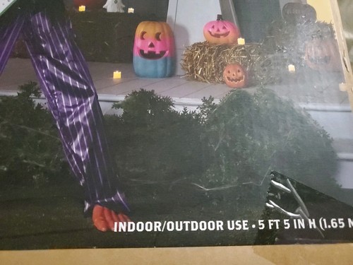 NEW (65")Hyde & Eek Sound & Motion Activated Pumpkin Rocker Animated ...