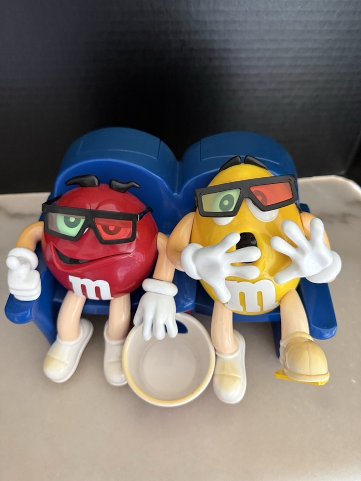 Vintage M&M's At the Movies 3D Glasses Candy Dispenser Red & Yellow | eBay