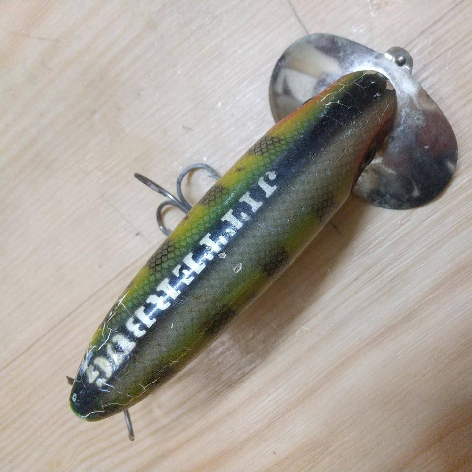 Fred Arbogast Lure Muskie Jitterbug Two Hooker Very Rare Early | eBay