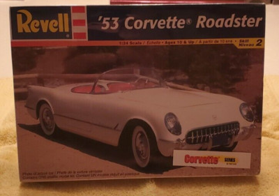 revelle corvette model car kit, 1953 Roadster. New, still in original ...