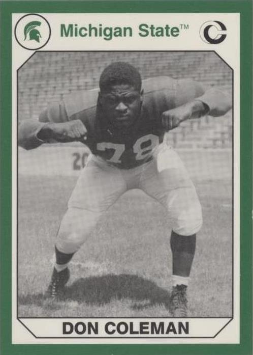 1990 Collegiate Collection Michigan State Spartans - Don Coleman #27 ...