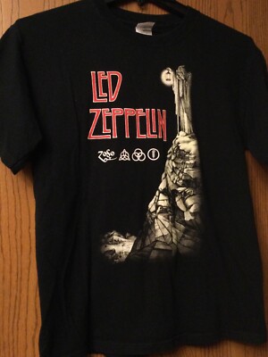 Led Zeppelin - ZOFO- Black Shirt - 2 Sided - M | eBay