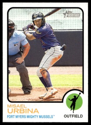 2022 Topps Heritage Minor League Misael Urbina G23 Fort Myers Mighty ...