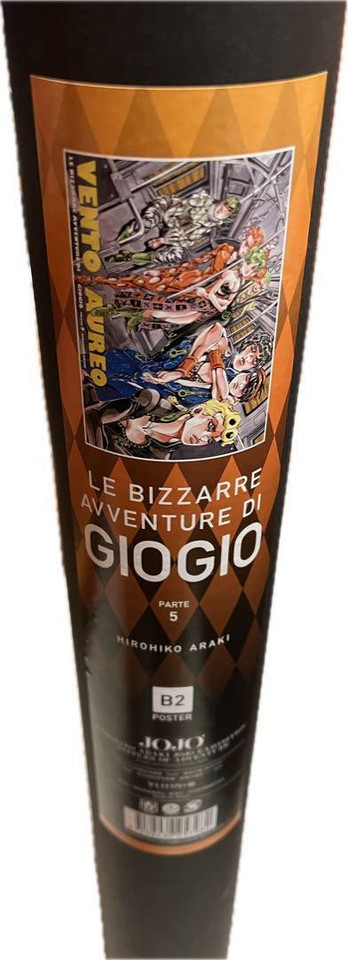 Jojo Exhibition Hirohiko Araki Original Art Goods Part 5 Golden Wind B2 Poster | eBay