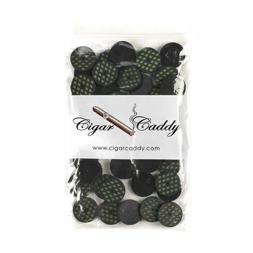 50 Cigar Caddy Small Disc Humidifier Travel Humidor Herbs Jar Pipe ...