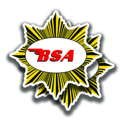 BSA MOTORCYCLE DECALs 2 Stickers Bogo Antique Car Window Bumper | eBay