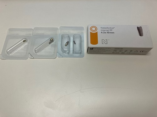 LOT of 10 Nobel Biocare NobelActive Internal RP 4.3 x 10m Complete Set ...