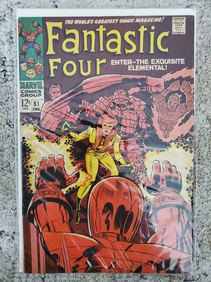 8 Vintage Marvel Comics Fantastic Four! Issues 76, 81, 87, 91, 96, 97 ...
