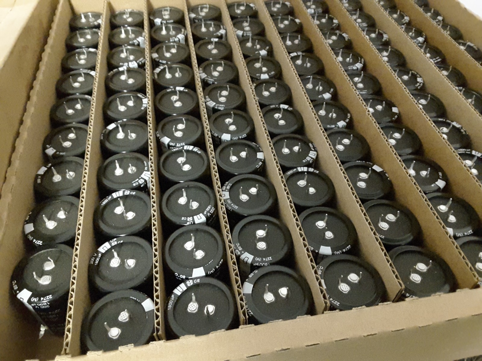 (99) ECO-S2DP182EA PANASONIC Cap Aluminum Lytic 1800uF 200V 20% NEW NIB ...