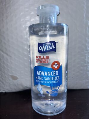 HAND SANITIZER 70% ETHYL ALCOHOL 16oz BABY POWDER SMELL NOT GROSS ...