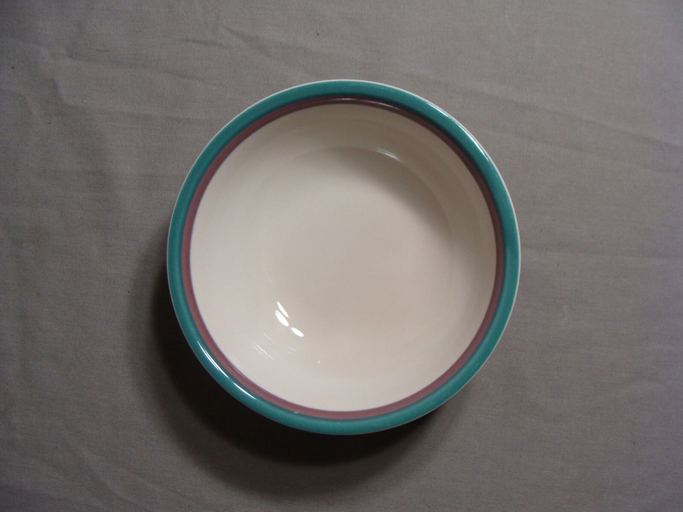 1 PFALTZGRAFF Fruit Bowl In The Juniper Pattern (Green & Mauve Bands ...