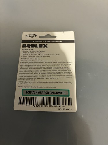 Roblox $25 Physical Gift Card includes Virtual item Gift Card Roblox ...