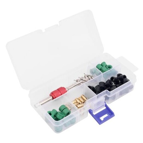 71pcs Car A/C Repair Kit, Air Conditioning Line Repair Tools with 10pcs ...
