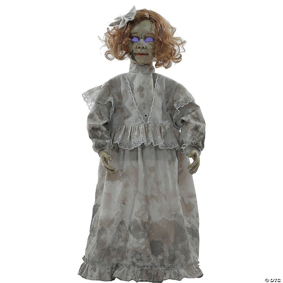 Haunted Evil Annabelle Spirit Dolls Animated Halloween Decor Prop ...