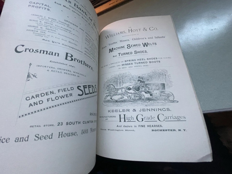 Antique 1892 Rochester New York Chamber of Commerce Booklet with ...