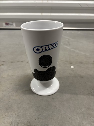 Vintage Oreo Cookies Milkshake Dunking Mug Cup Glass 7'' Tall Footed ...