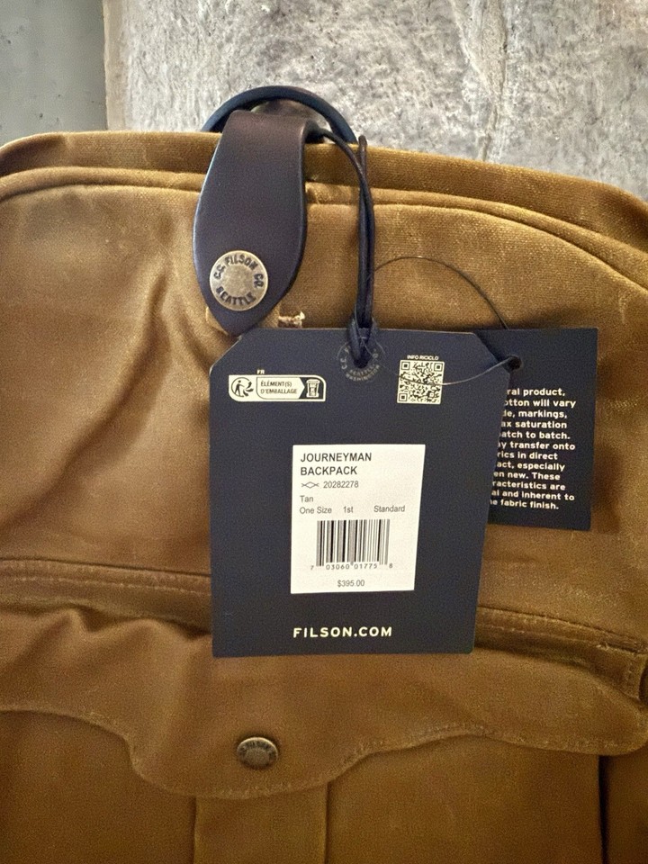 Filson Journeyman Backpack Tan 1st Quality NWT 20282278 | eBay