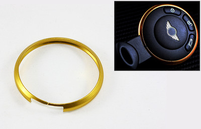 GOLD GOLDEN METAL RING TRIM FOR MINI COOPER R55 56 R57 R58 R59 R60 ...