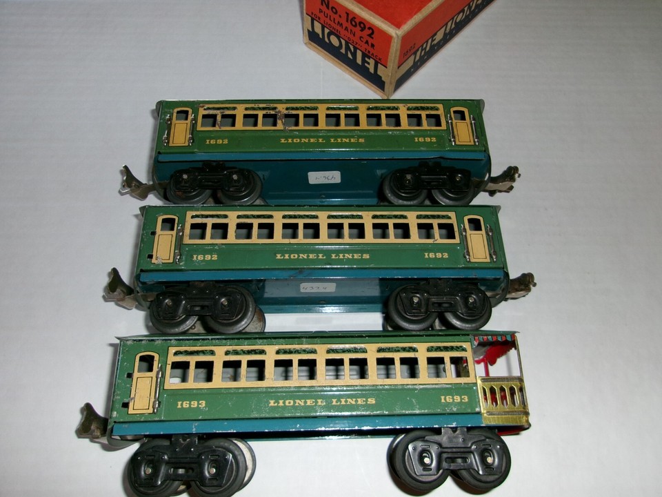 Lionel Prewar 027 Boxed Set #6206E Streamline Passenger Train Set | eBay