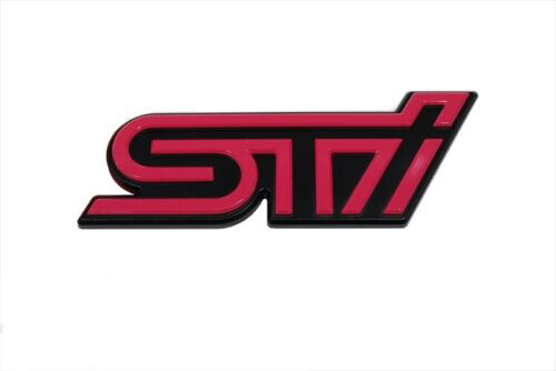 OEM 2005 Subaru Impreza WRX STi Rear Trunk Emblem Pink And Black NEW ...