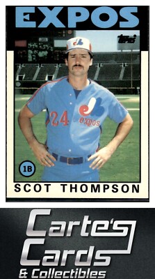 Scot Thompson 1986 Topps Tiffany #93 Montreal Expos | eBay