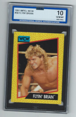 1991 Impel WCW Flyin' Brian #58 Graded Card ISA 10 gem mint | eBay