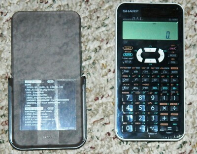 Sharp Advanced D.A.L/DAL EL-506X Scientific Calculator Cover TESTED ...