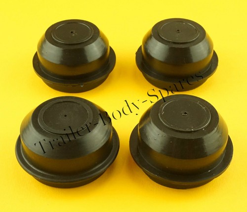FREE UK Post - 4 x 52mm Plastic Grease Hub Dust Wheel Cap for Trailers ...