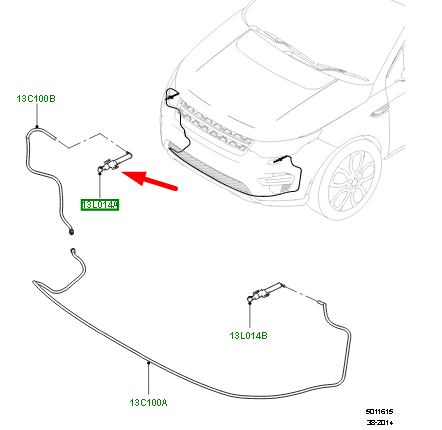 LAND ROVER DISCOVERY SPORT L550 Right Side Headlight Washer LR061218 ...