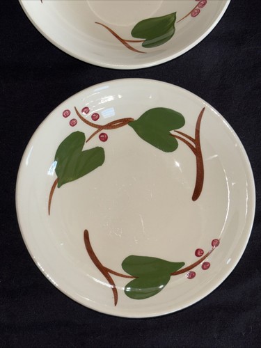 4 Vintage Berry or Dessert Bowls Blue Ridge Southern Potteries Stanhome ...