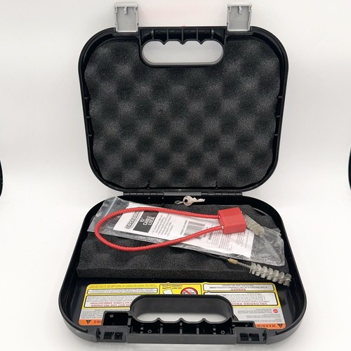 Glock OEM Gun Case Single Handgun Black Case, Red Lock, Keys & Cleaning ...
