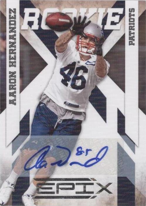 2010 Panini Epix - Rookie Aaron Hernandez #101 Signatures /499 (AU, RC ...
