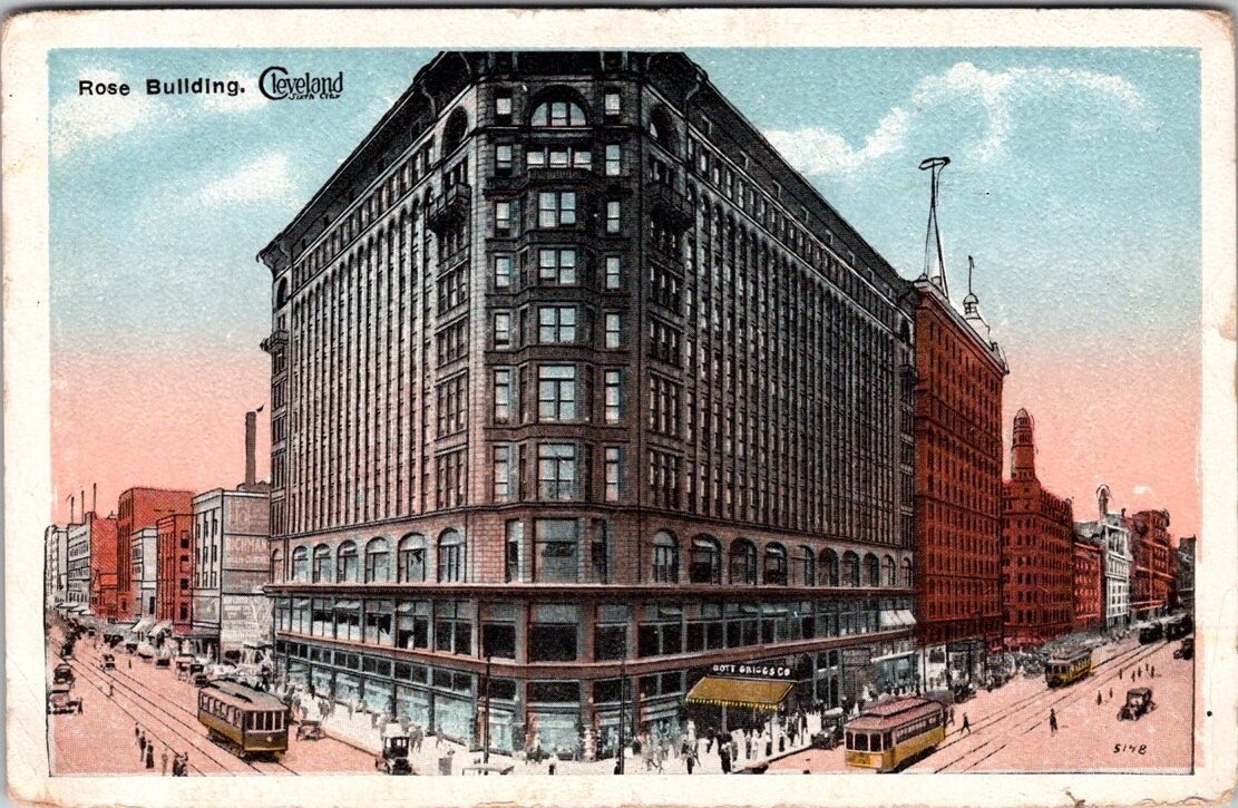 Vintage c1920’s Rose Building Cleveland, OH Ohio Postcard Unused ...