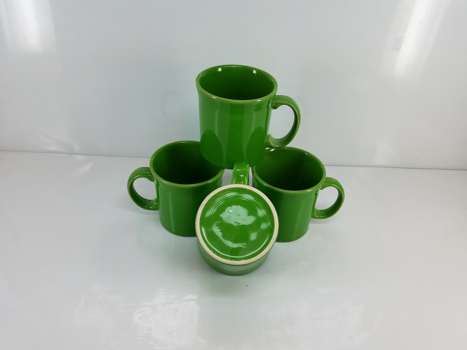 Set Lot 4 JAVA MUG shamrock green FIESTA WARE 12 OZ new | eBay