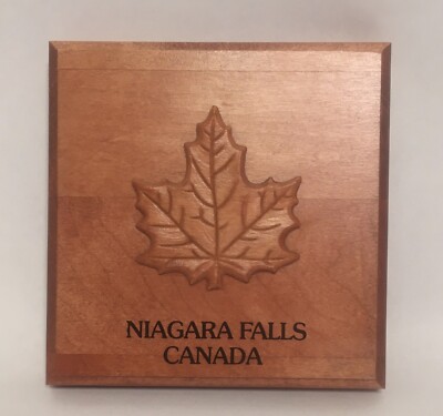 Vintage Souvenir Canada Carved Maple Leaf Wood Plaque | eBay