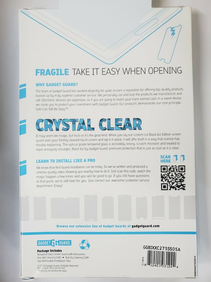 Gadget Guard Black Ice Screen Protector for Samsung Galaxy Tab A 8.0 ...